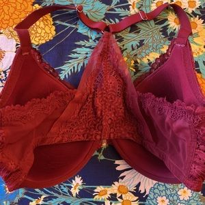 Auden | Intimates & Sleepwear | Plus Size Auden 38dd Burgundy Demi ...